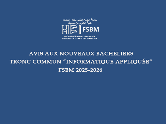 FSBM - Faculté des Sciences Ben M'sick